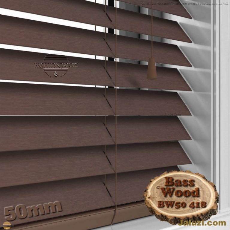 50mm basswood ahşap jaluzi – Jaluzi.com